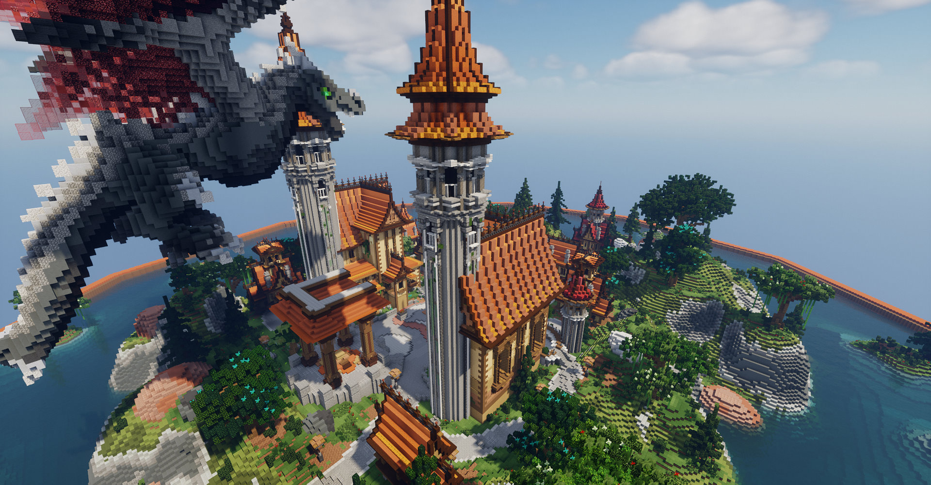 Spawn - Dragon Orange Village - 470x470 | Chunkfactory